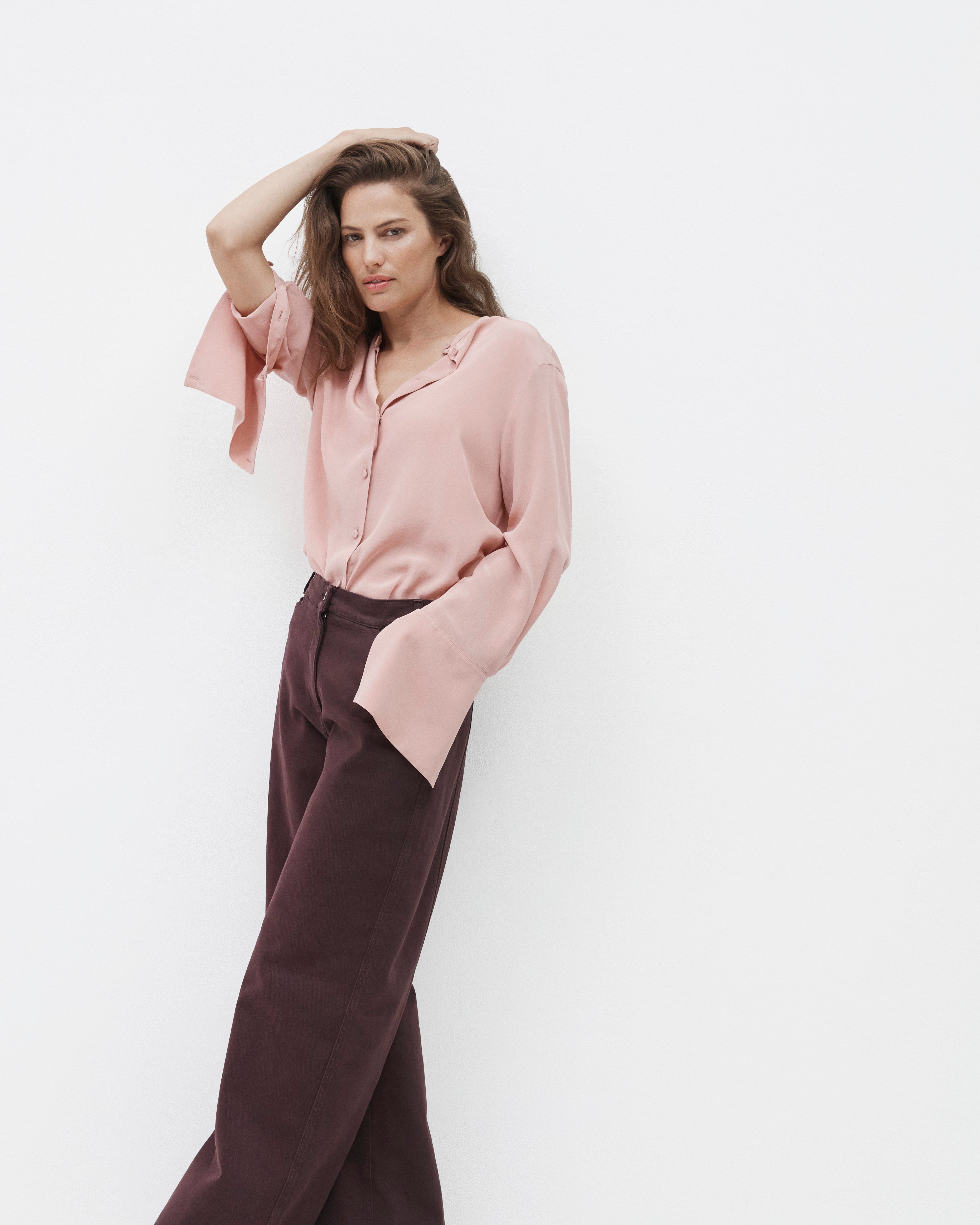Signature Bow Blouse | Blush – Another Tomorrow