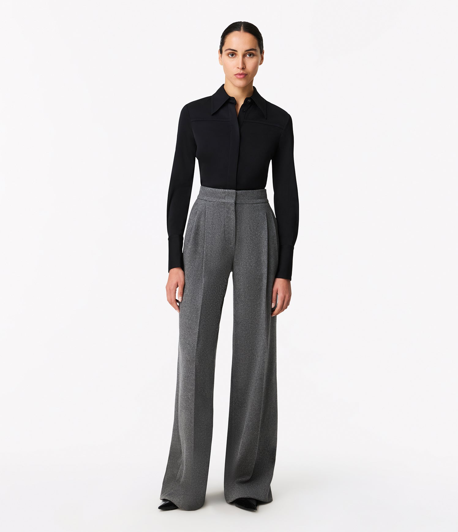 Bias Seamed Shirt | Black – Another Tomorrow