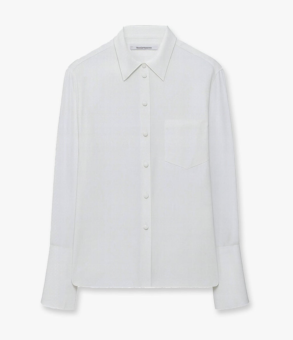 Silk Men's Shirt | Off White – Another Tomorrow