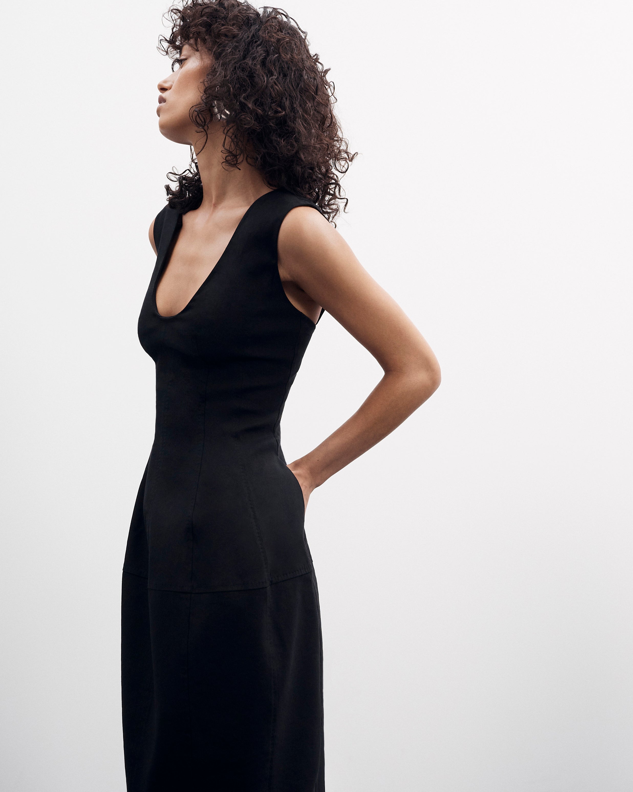 Seamed Dress | Black – Another Tomorrow